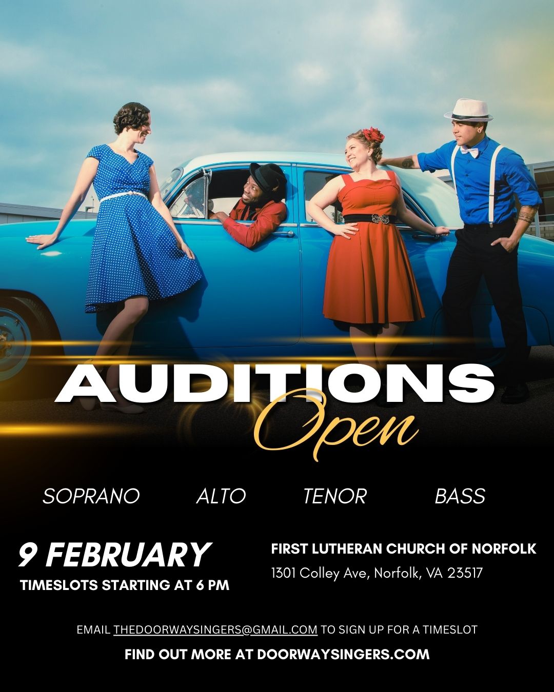 Auditions - Spring 2026 - Doorway Singers